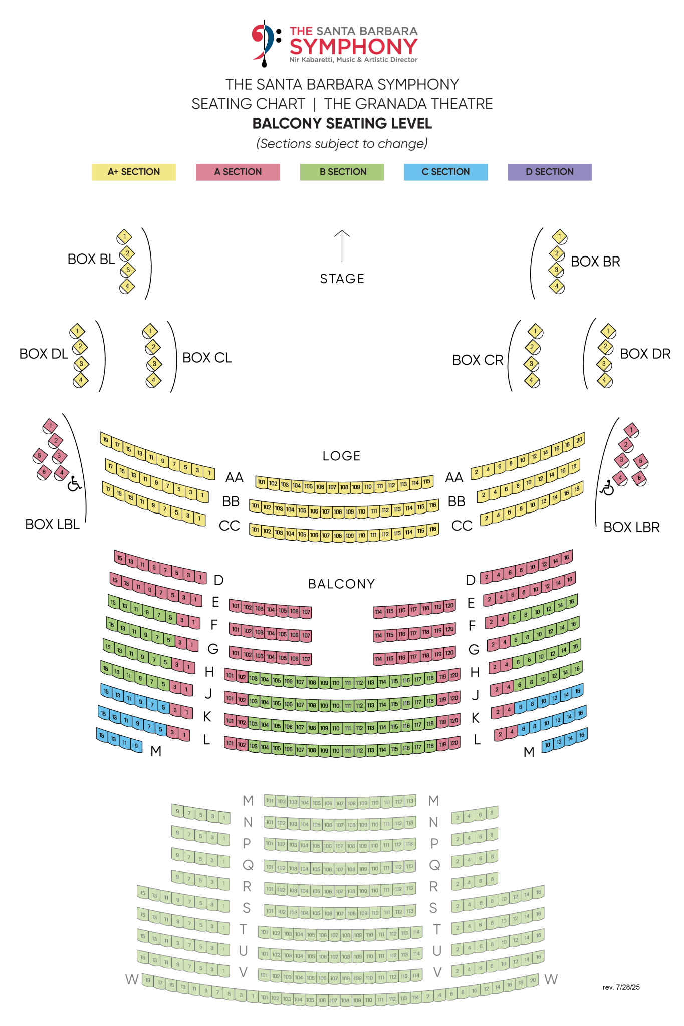 Seating Chart - Santa Barbara Symphony